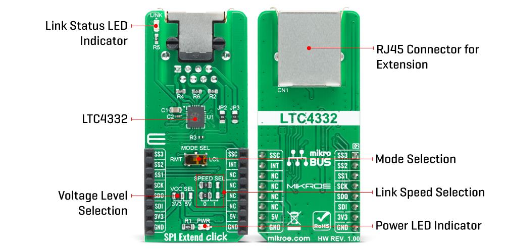 SPI Extend Click - Mikroe | Mouser