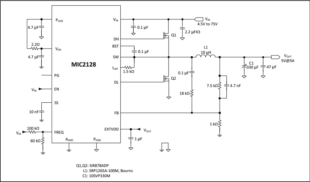 MIC2128 Synchronous Buck Controller - Microchip Technology | Mouser