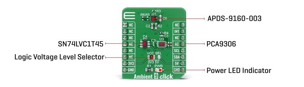Ambient 9 Click - Mikroe | Mouser