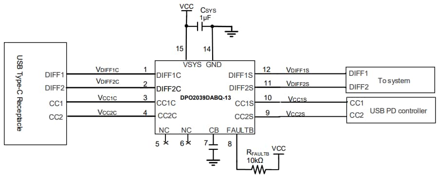 DPO2039DABQ Dataline OVP Switch - Diodes Inc | Mouser