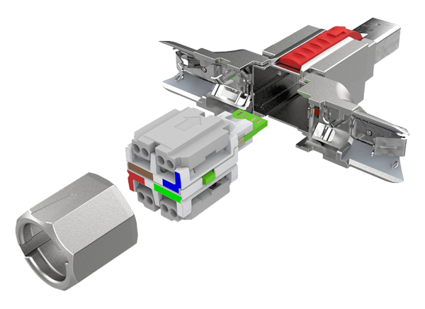 Cat6A Industrial Mini I/O Connectors - TE | Mouser