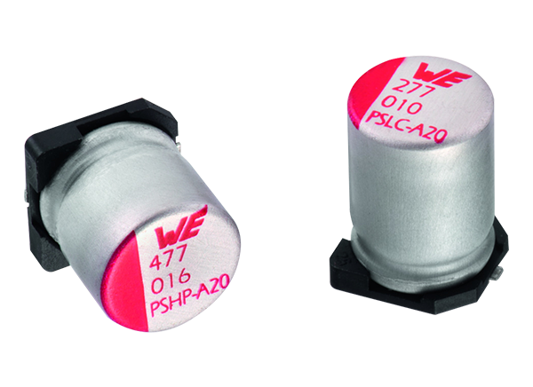 V-Chip SMT Aluminum Polymer Capacitors - Würth | Mouser