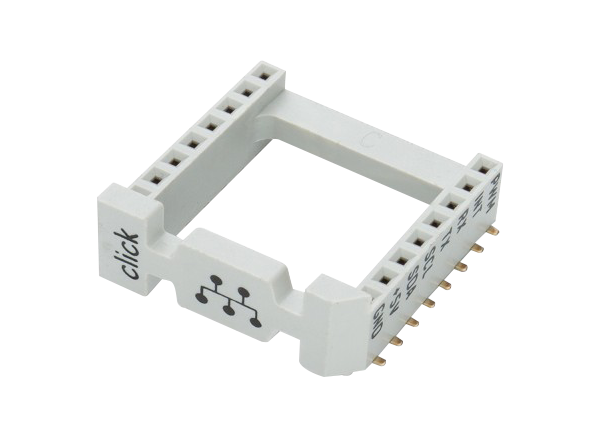 SOCKET mikroBUS 16 SMD Gray - Mikroe | Mouser