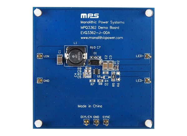 EVQ3362-J-00A LED Driver Evaluation Board - MPS | Mouser