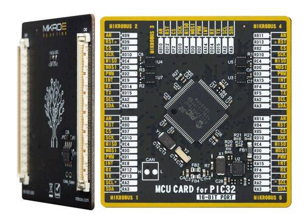 MCU CARD for PIC32 PIC32MX764F128L - Mikroe | Mouser