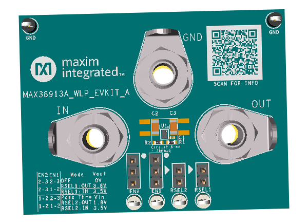 MAX38913AEVKWLP Regulator Evaluation Kit - Analog Devices / Maxim ...