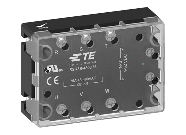 SSR3 3-Phase Solid State Relays - TE Connectivity / Potter & Brumfield ...