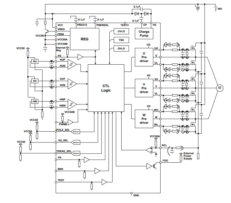 BM64300MUV/BM64070MUV Brushless Motor Pre-Drivers - ROHM | Mouser