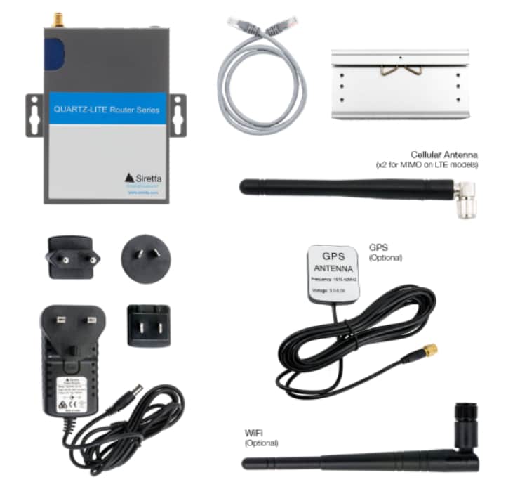 QUARTZ-LITE-LTE Dual Port 4G/LTE Routers (EU) - Siretta | Mouser