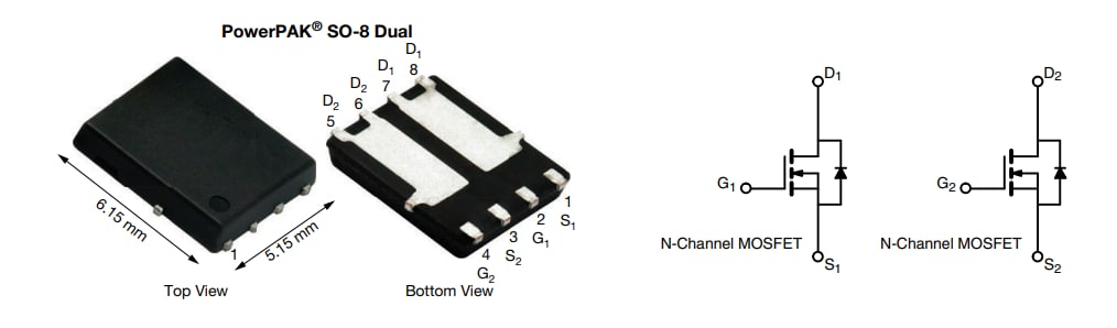 Si7252ADP Dual N-Channel 100V (D-S) MOSFET - Vishay / Siliconix | Mouser