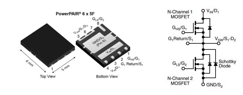 SiZF906BDT Dual N-Channel (D-S) MOSFET - Vishay / Siliconix | Mouser