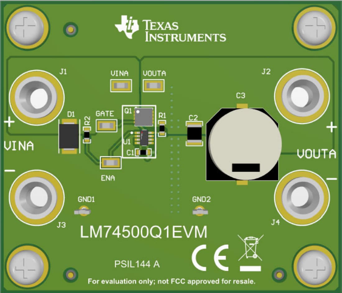 LM74500Q1EVM Controller Evaluation Module - TI | Mouser