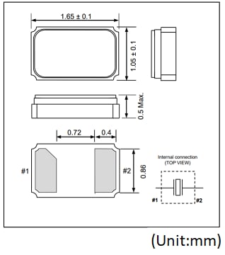 FC1610AN 32.768kHz Crystal Units - Epson Timing | Mouser