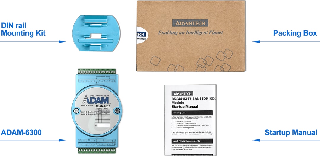 ADAM-6300 OPC UA Ethernet I/O Modules - Advantech | Mouser