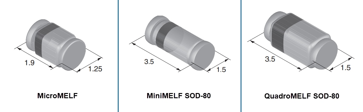 MiniMELF Diodes - Vishay Semiconductors | Mouser