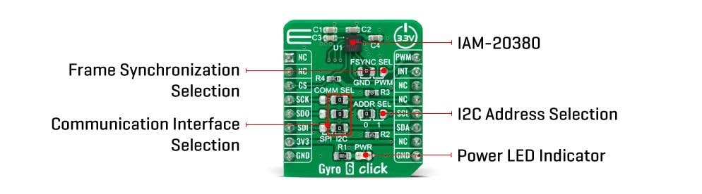 Gyro 6 Click - Mikroe | Mouser