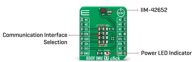 6DOF IMU 17 Click - Mikroe | Mouser