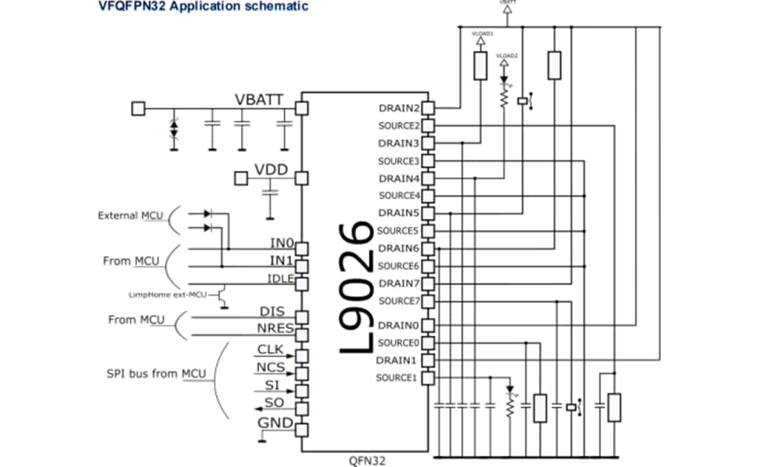 L9026 Multi-Channel Relay Driver - STMicro | Mouser