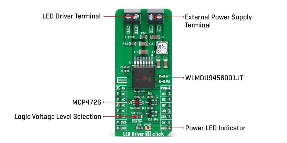 LED Driver 11 Click - Mikroe | Mouser