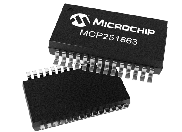 MCP251863 External CAN FD Controllers - Microchip Technology | Mouser