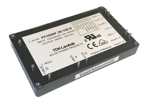 PFH500F 500W High-Efficiency AC-DC Power Modules - TDK-Lambda | Mouser