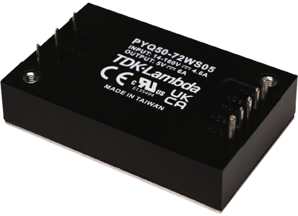 PYQ50 30W to 50W Single Output DC-DC Converters - TDK-Lambda | Mouser
