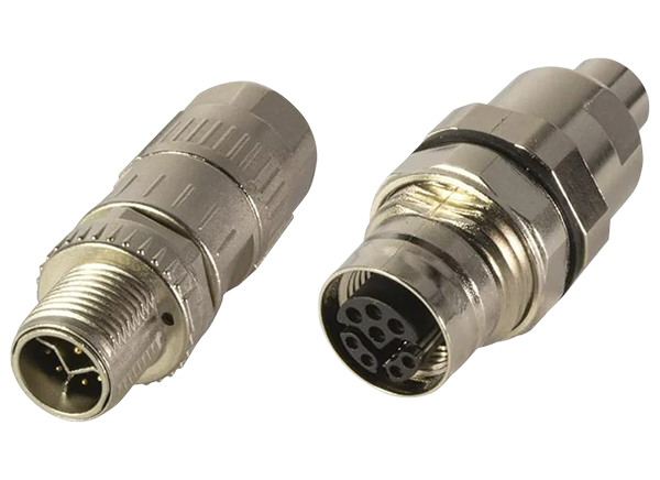 M12 Hybrid Y-Coded Circular Connectors - HARTING | Mouser