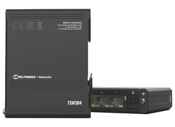 TSW304 DIN-Rail Unmanaged Switch - Teltonika | Mouser