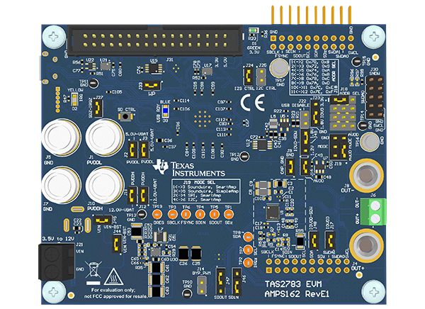 TAS2783EVM Amplifier Evaluation Module - TI | Mouser