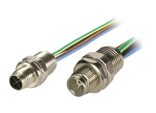 M12 Power K-/S-Coded Push/Pull Cable Assemblies - HARTING | Mouser