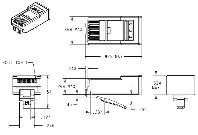 RJ45 Resistor Terminating Plugs - Stewart Connector / Bel | Mouser