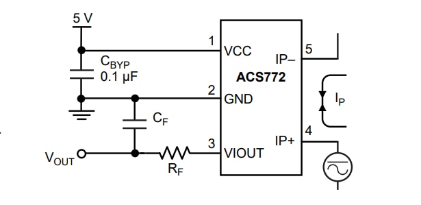 ACS772 200kHz Automotive Current Sensor ICs - Allegro MicroSystems | Mouser