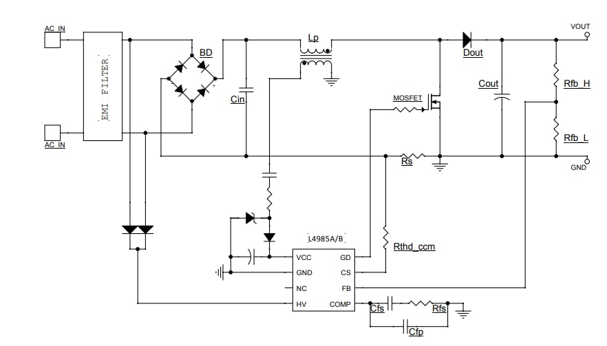 L4985 CCM PFC Controllers - STMicro | Mouser
