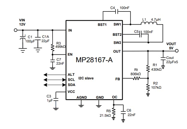 MP28167-A Integrated Buck-Boost Converters - MPS | Mouser