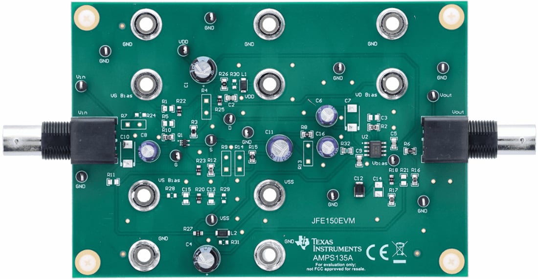 JFE150EVM JFET Evaluation Module (EVM) - TI | Mouser
