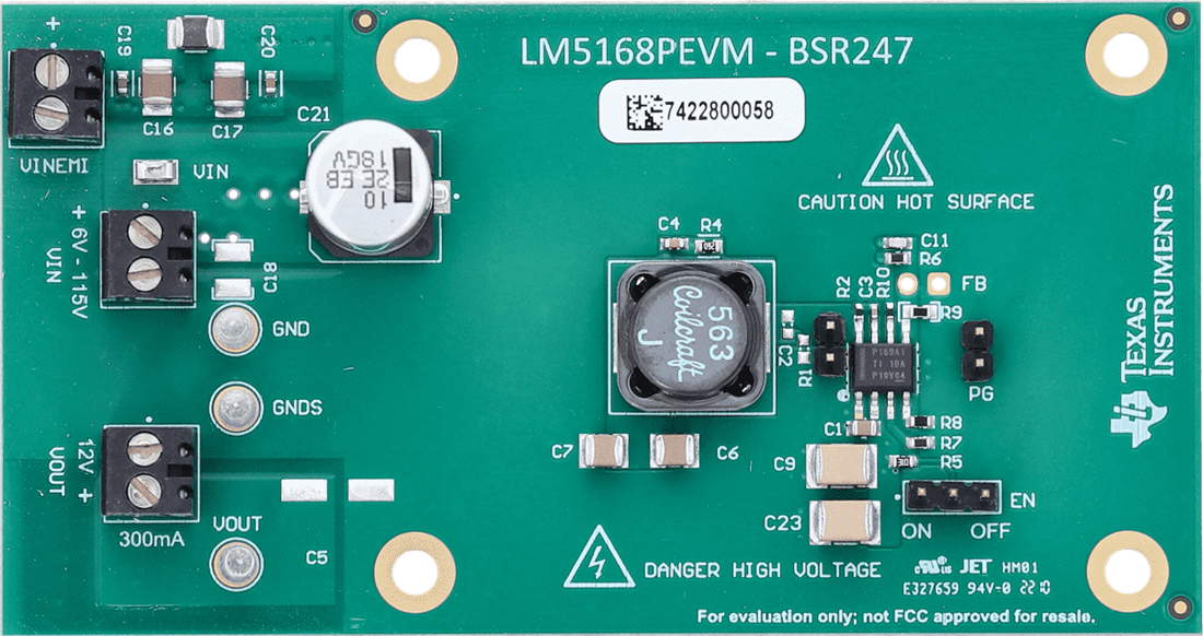 LM5168PEVM Regulator Evaluation Module (EVM) - TI | Mouser
