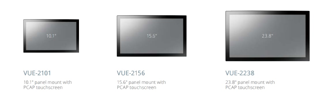 Vue Touch Panel Displays - Advantech | Mouser