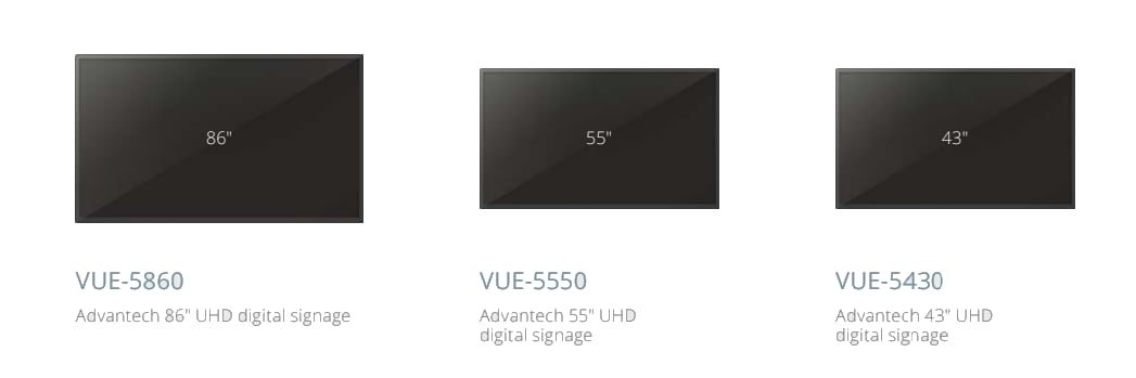 Vue Touch Panel Displays - Advantech | Mouser