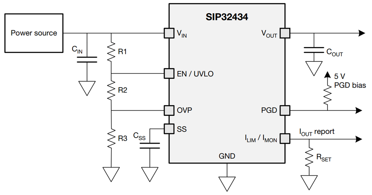 SIP32434 Single-Channel eFuses - Vishay / Siliconix | Mouser