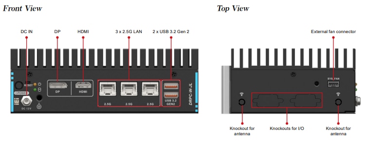 DRPC-W-JL Fanless DIN-Rail Embedded System - IEI Technology | Mouser