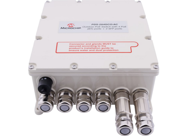 PDS-204GCO Power over Ethernet Switch - Microchip Technology | Mouser