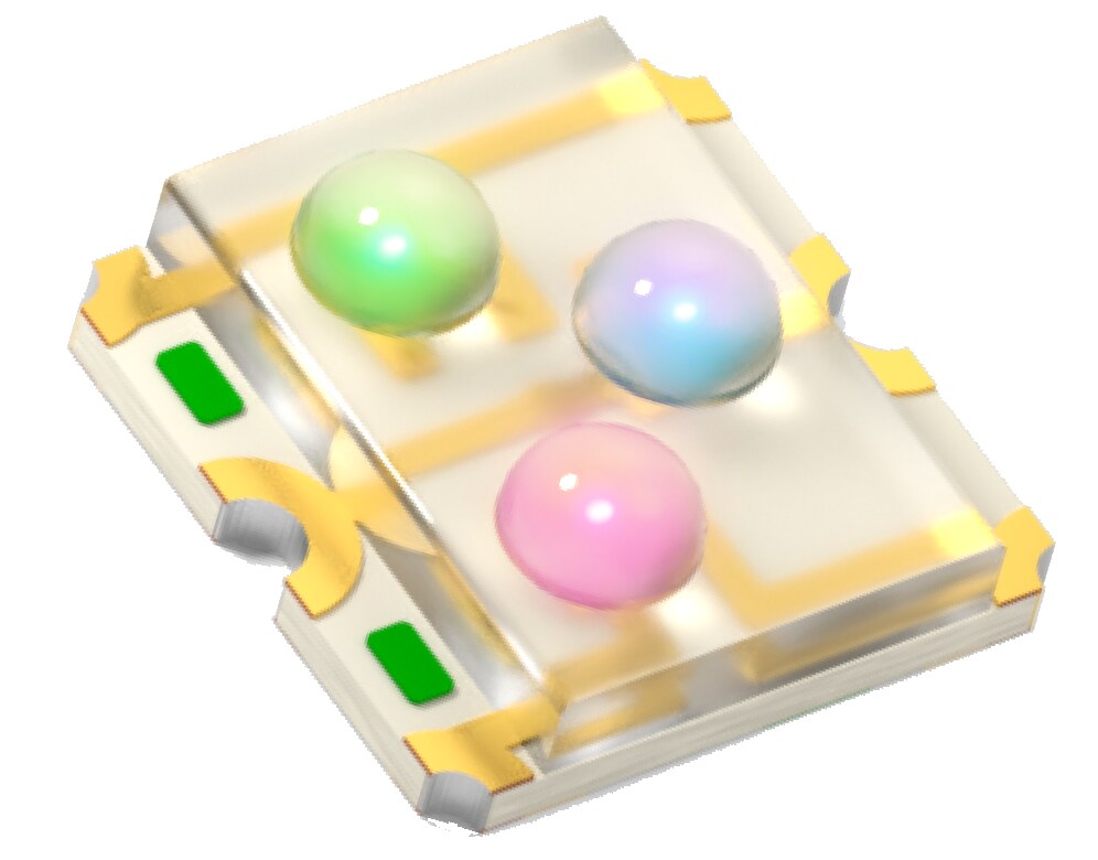 Tri-Dome Lens RGB SMD LED - Kingbright | Mouser