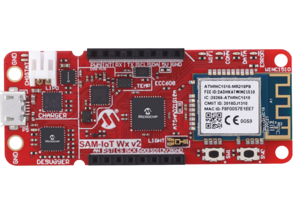 EV62V87A SAM-IoT WX v2 Development Board - Microchip Technology | Mouser