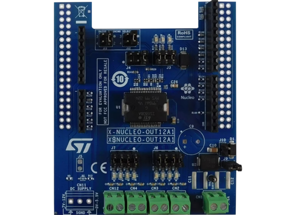 X-NUCLEO-OUT12A1 Expansion Board - STMicro | Mouser