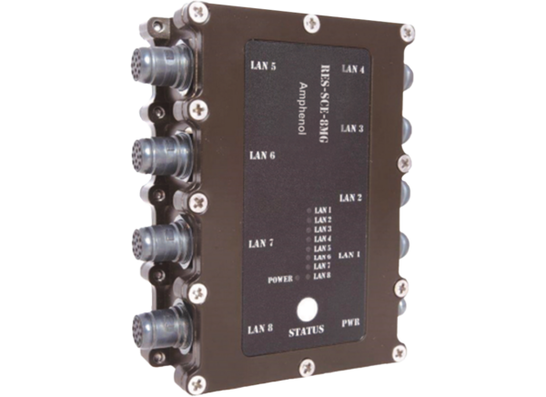 RES-SCE-8MG Rugged Ethernet Switch - Amphenol Socapex | Mouser
