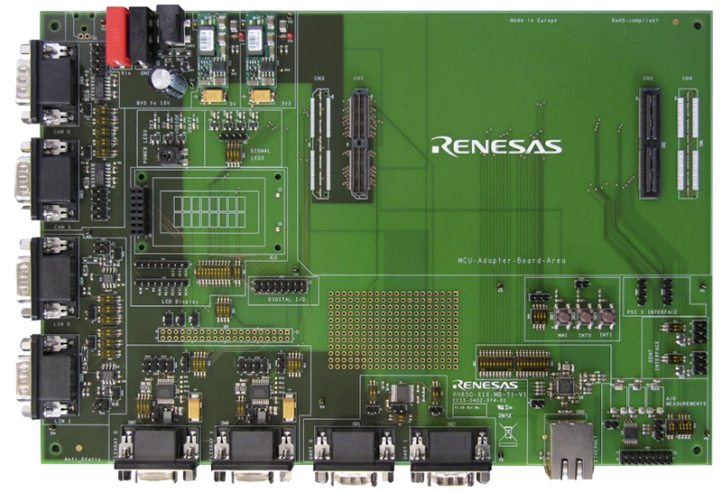 RH850/X1x Network MainBoard - Renesas | Mouser