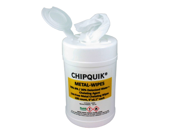 Metal Chelating Wipes - Chip Quik | Mouser