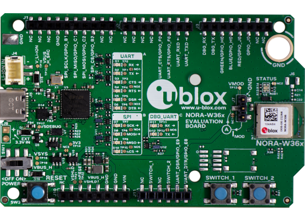 NORA-W36 Evaluation Kits - u-blox | Mouser