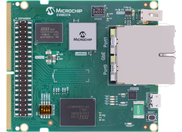 EVB-LAN9662 Evaluation Board - Microchip Technology | Mouser EVB-LAN9662 Evaluation Board - Microchip Technology | Mouser