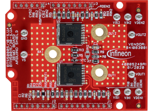 BOARDBTS500051LUATOBO1 Evaluation Board - Infineon Technologies | Mouser